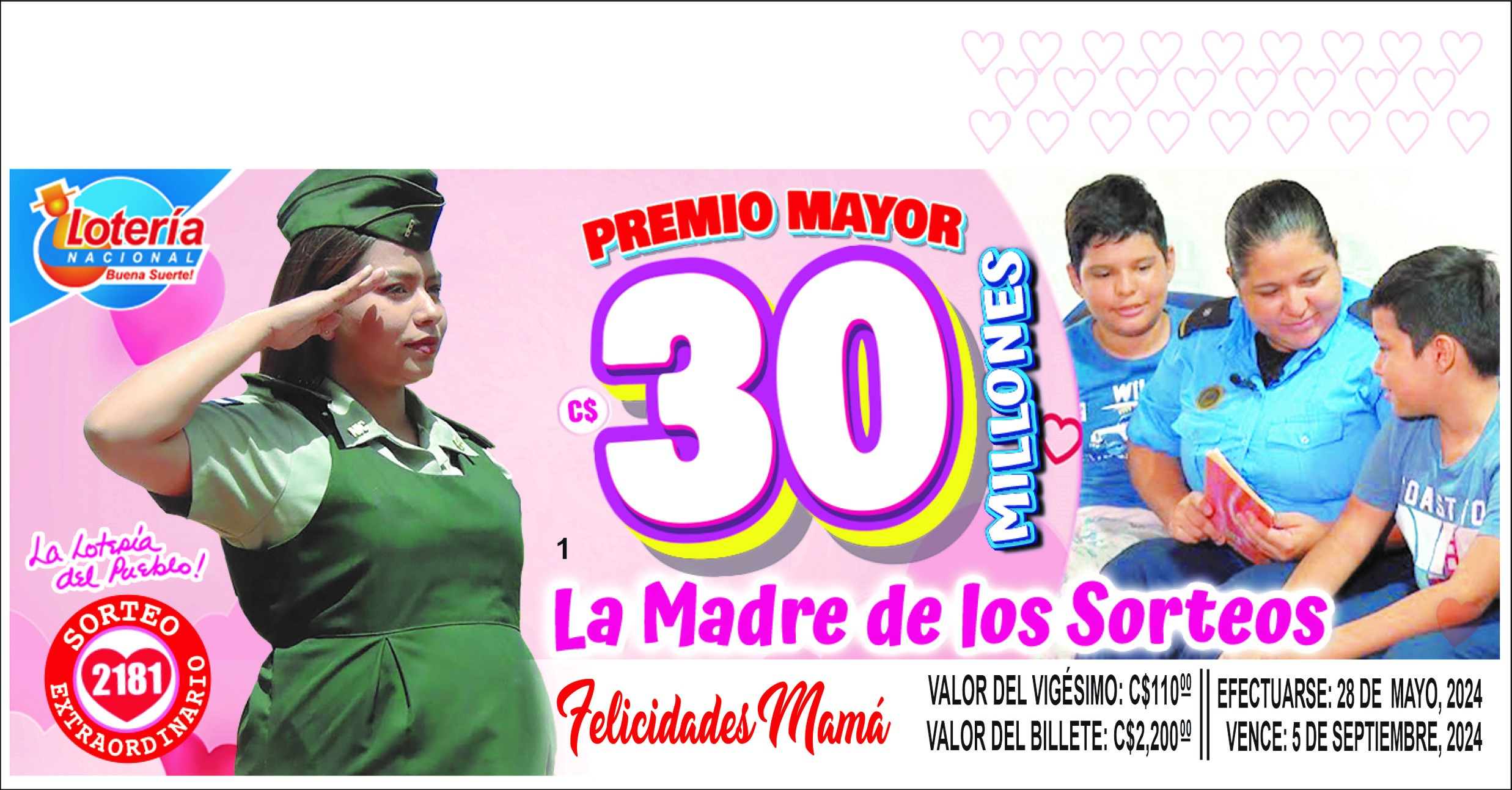 Loteria Nacional Nicaragua. Sorteos y Resultados